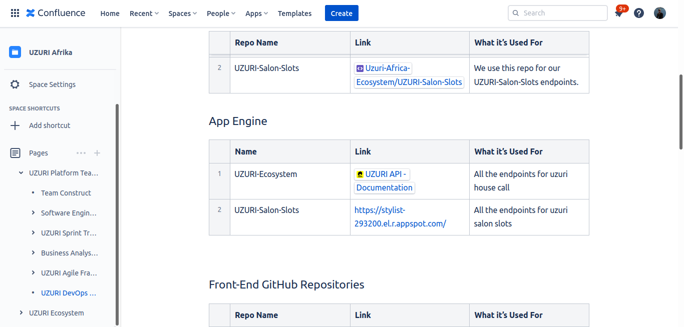 UZURI Links Documentation / Combining